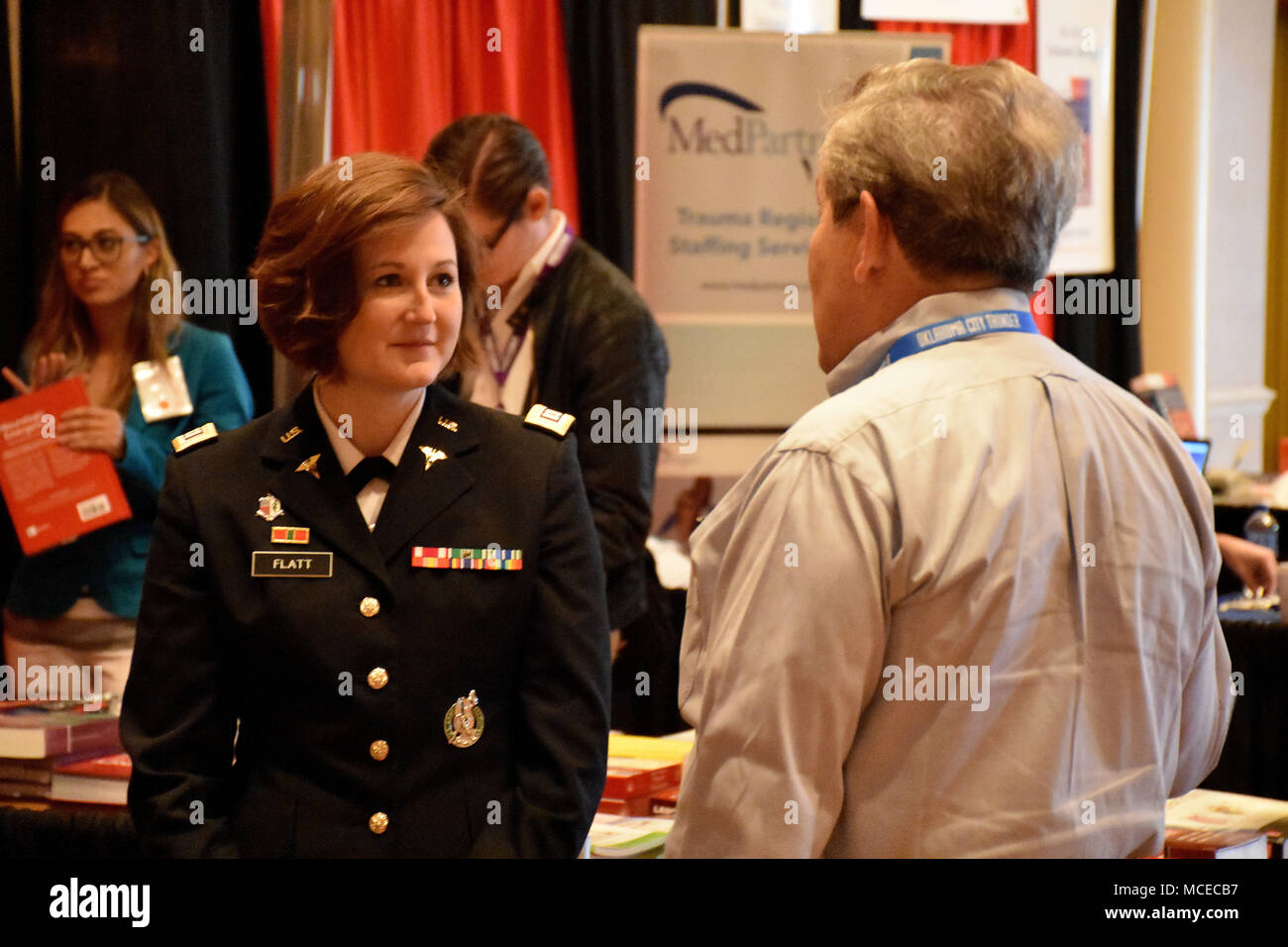 Captain Katie Flatt, U.S. Army health care recruiter for the Aurora Medical Recruiting Station ...