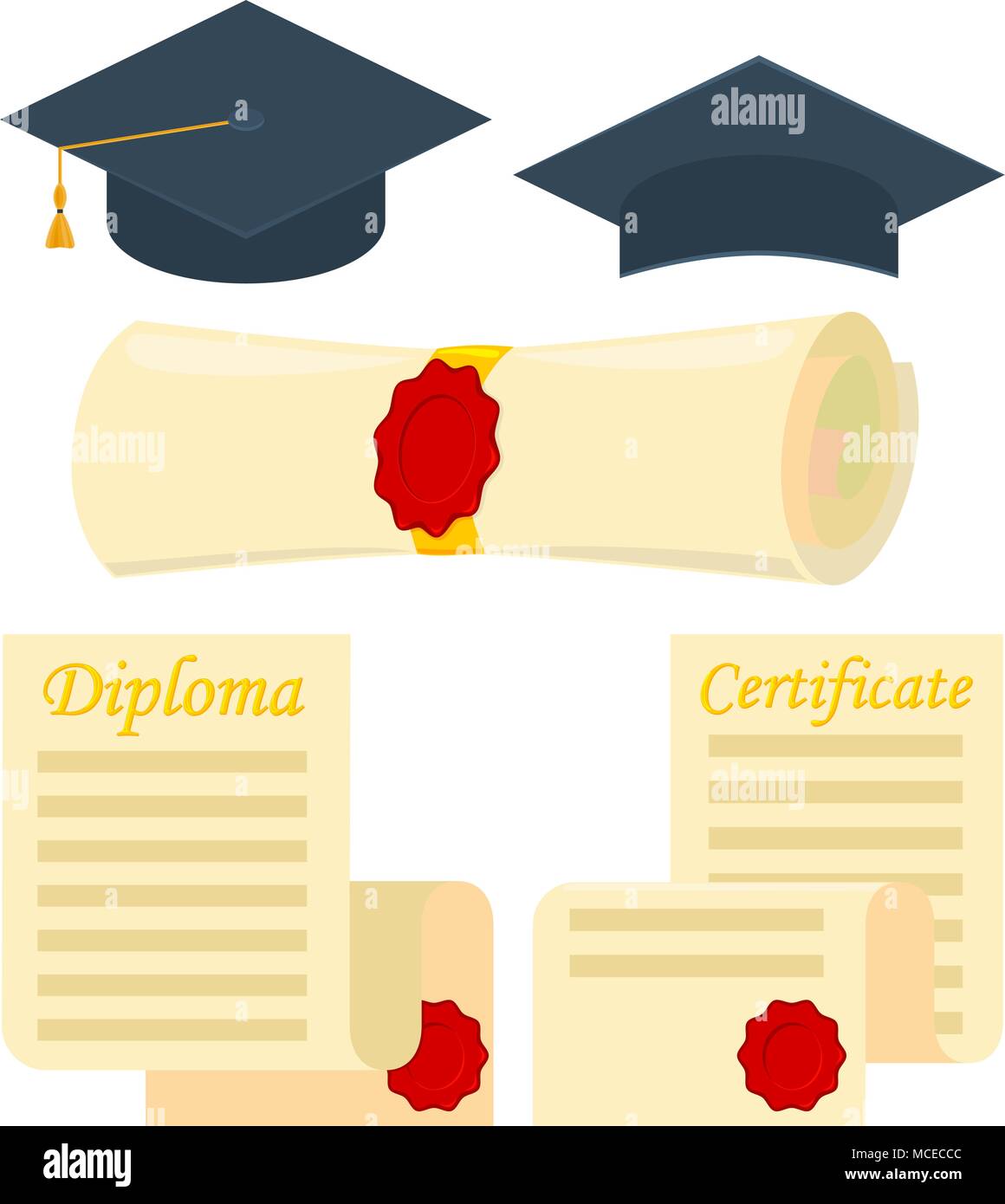 Graduation roll Stock Vector Images - Alamy