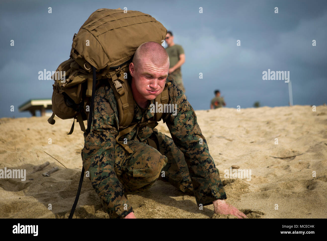 U.S. Marine Corps Pfc. Curtis Brown, a machine gunner with 1st ...
