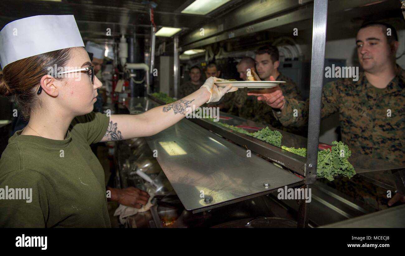 ATLANTIC OCEAN (Feb. 15, 2018) Lance Cpl. Gabriella Marcarelli, from ...