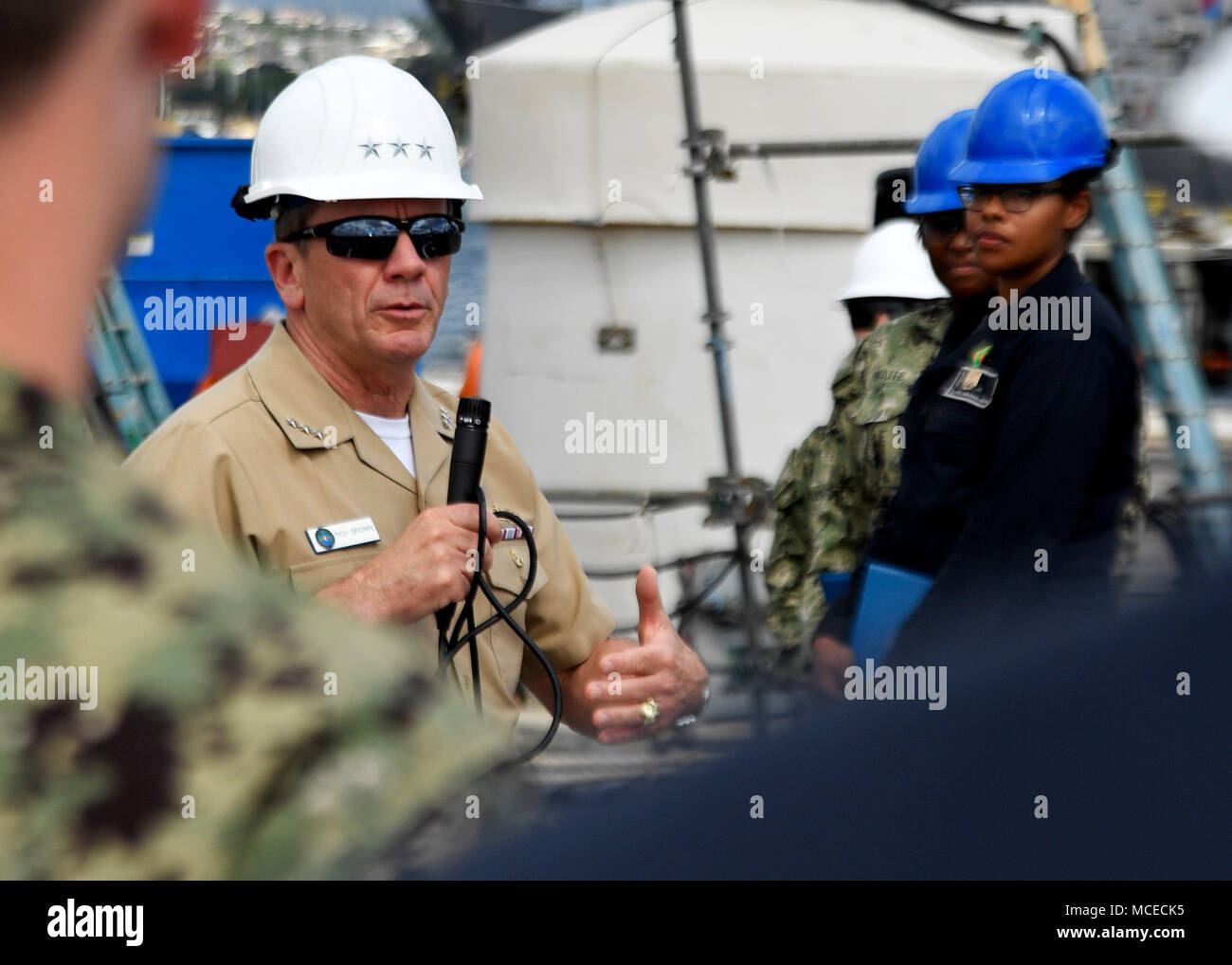 Naval surface forces vice adm richard brown hi-res stock photography ...