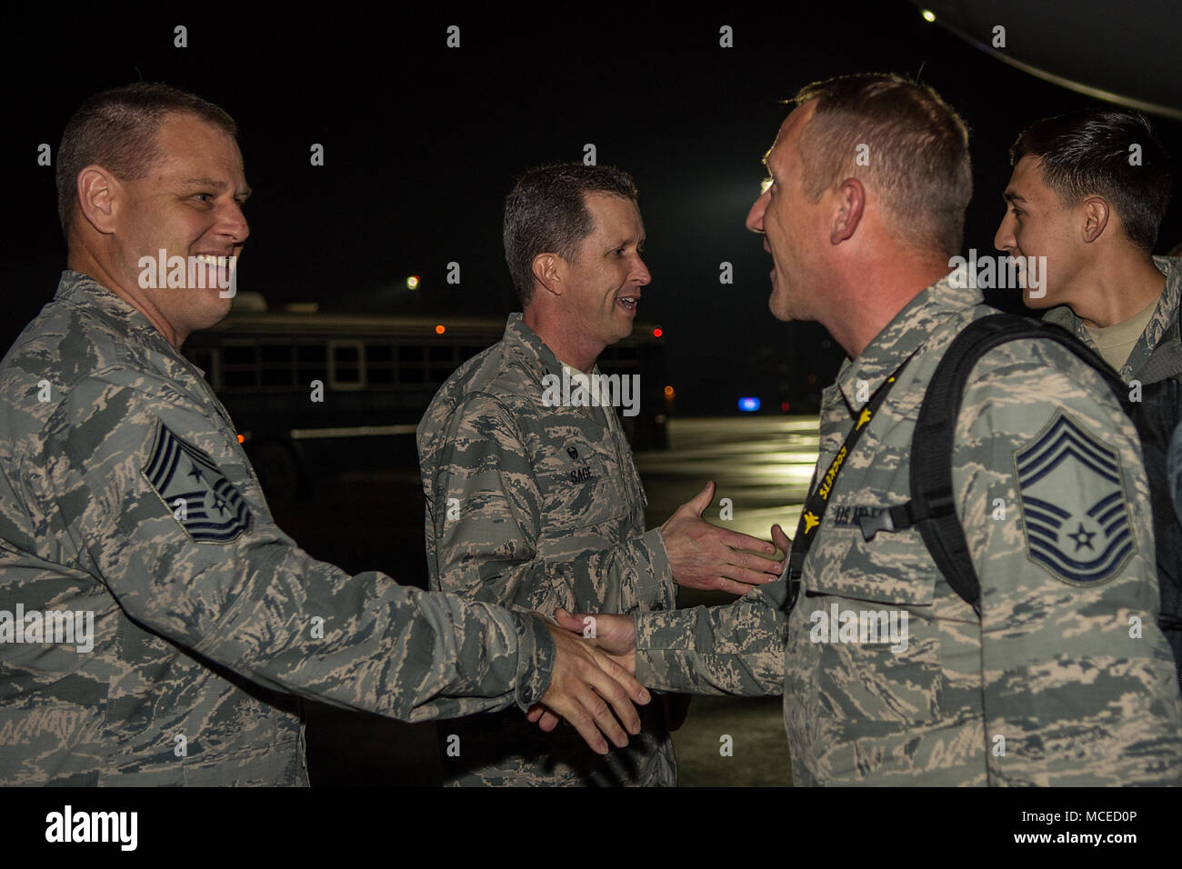 Col. Christopher Sage, 4th Fighter Wing commander, and Chief Master Sgt ...