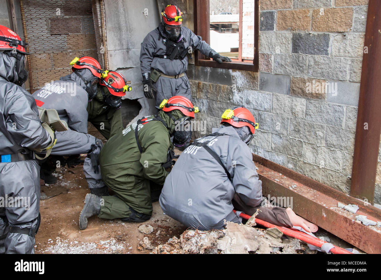 Soldiers from the 267th Engineer Detachment (Fire Fighters), South ...