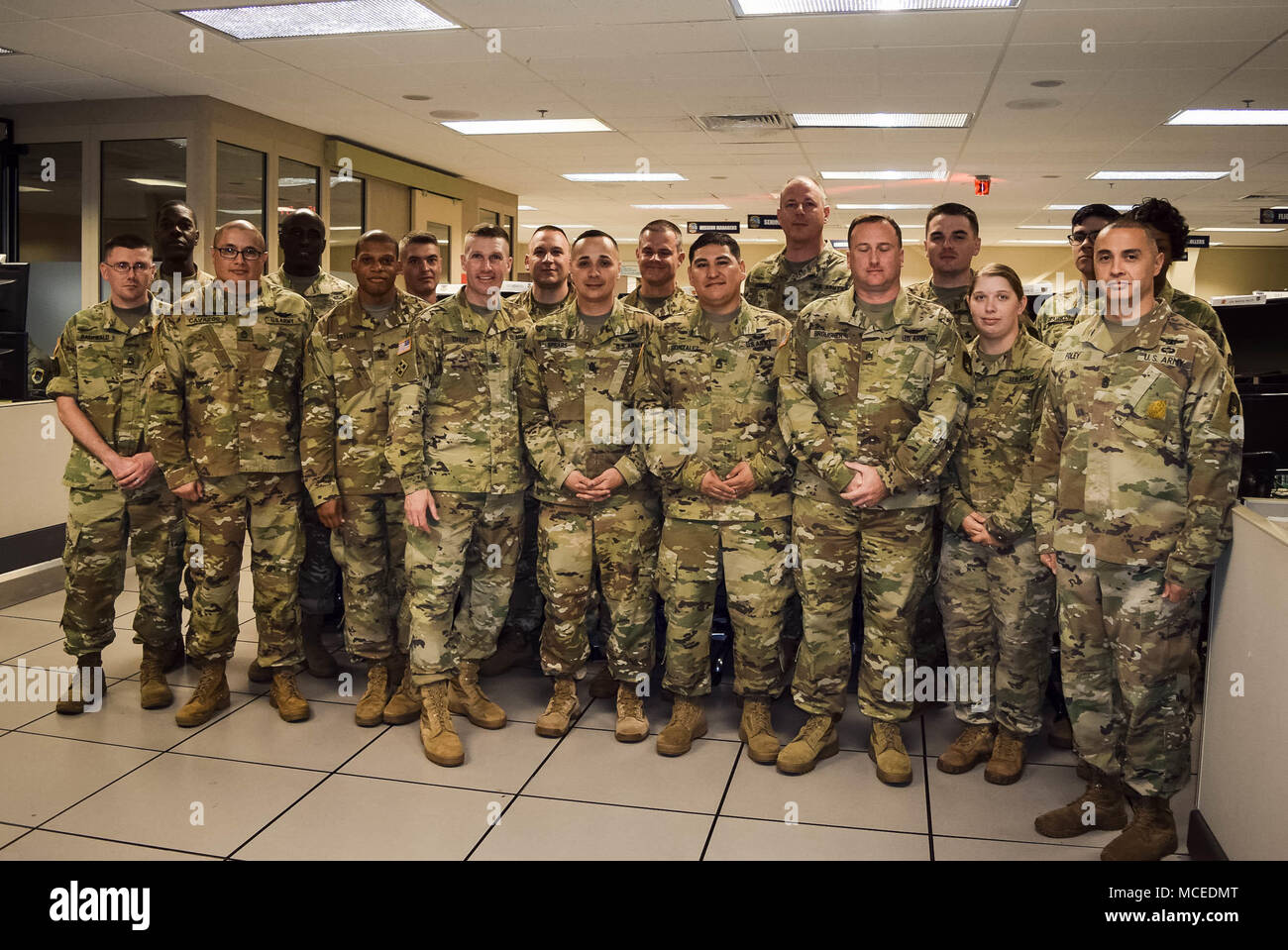 Sergeant Major of the U.S. Army Daniel A. Dailey takes a group photo ...