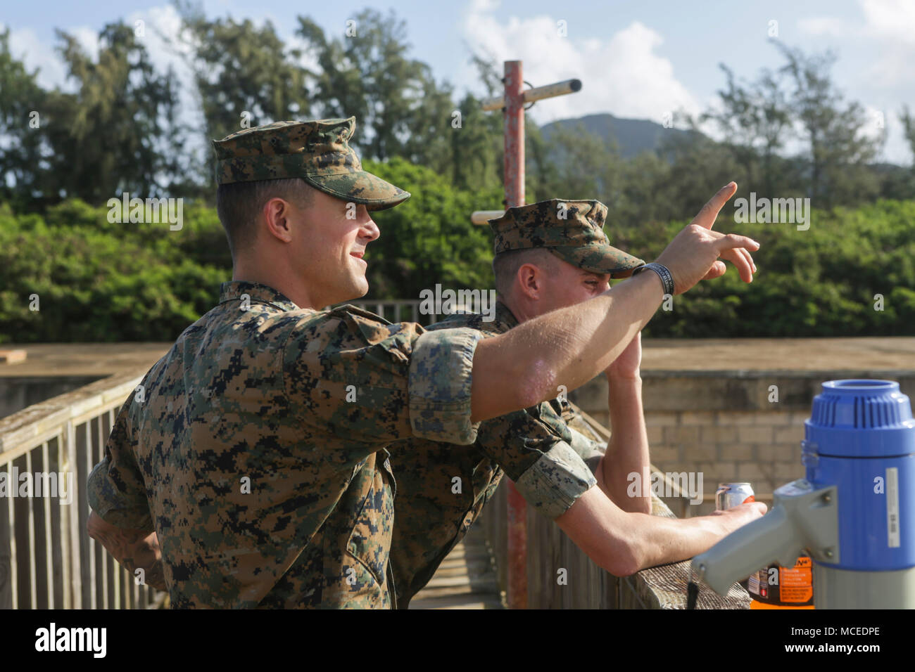 U.S. Marine Staff Sgt. Brett Tate, company gunnery sergeant ...