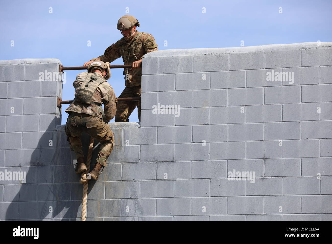 U.S. Army Rangers Staff Sgt. Erich Friedlein and Capt. Travis Cornwall ...
