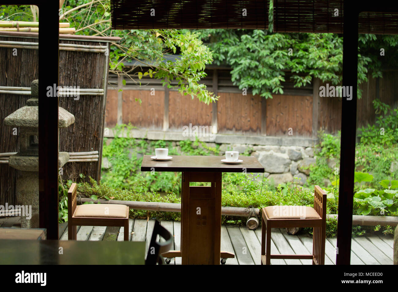 Porch of japanese restaurant hi-res stock photography and images - Alamy