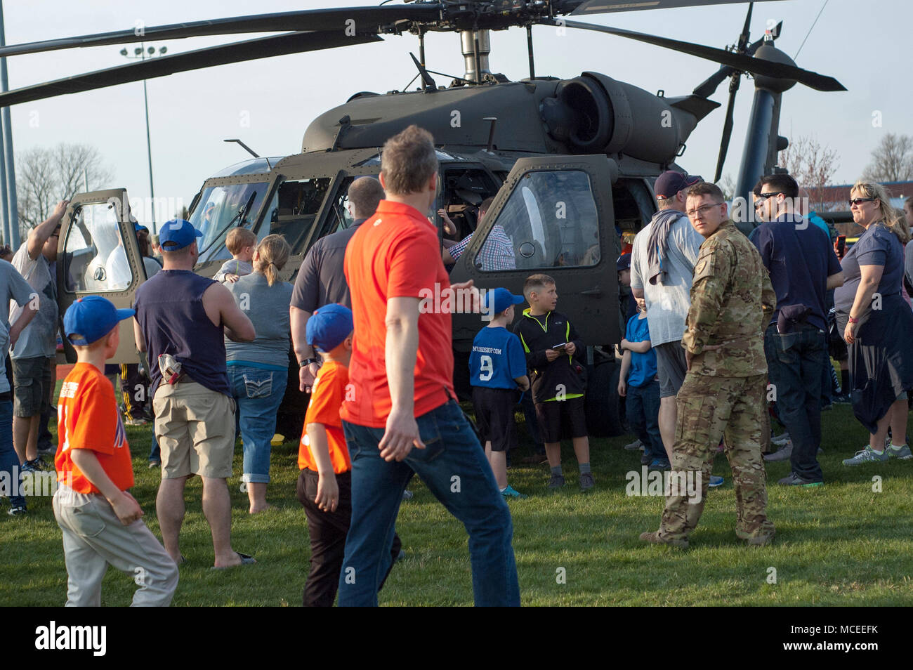 Sergeant Major Jeffrey Bennett of the 38 Infantry Division presented ...