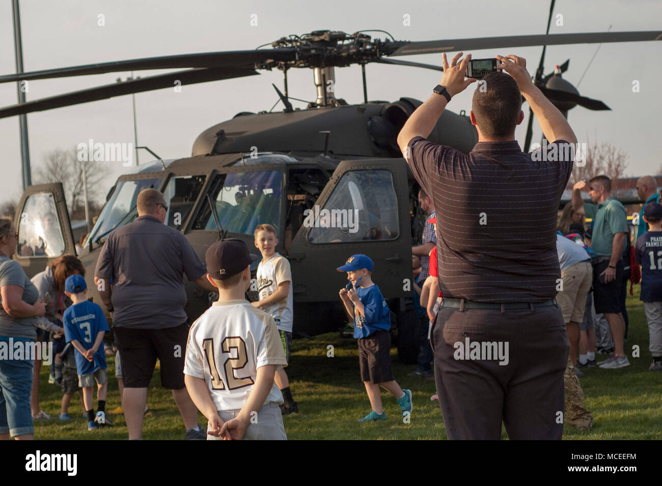 Sergeant Major Jeffrey Bennett of the 38 Infantry Division presented ...