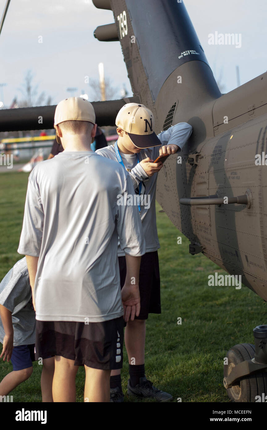 Sergeant Major Jeffrey Bennett of the 38 Infantry Division presented ...