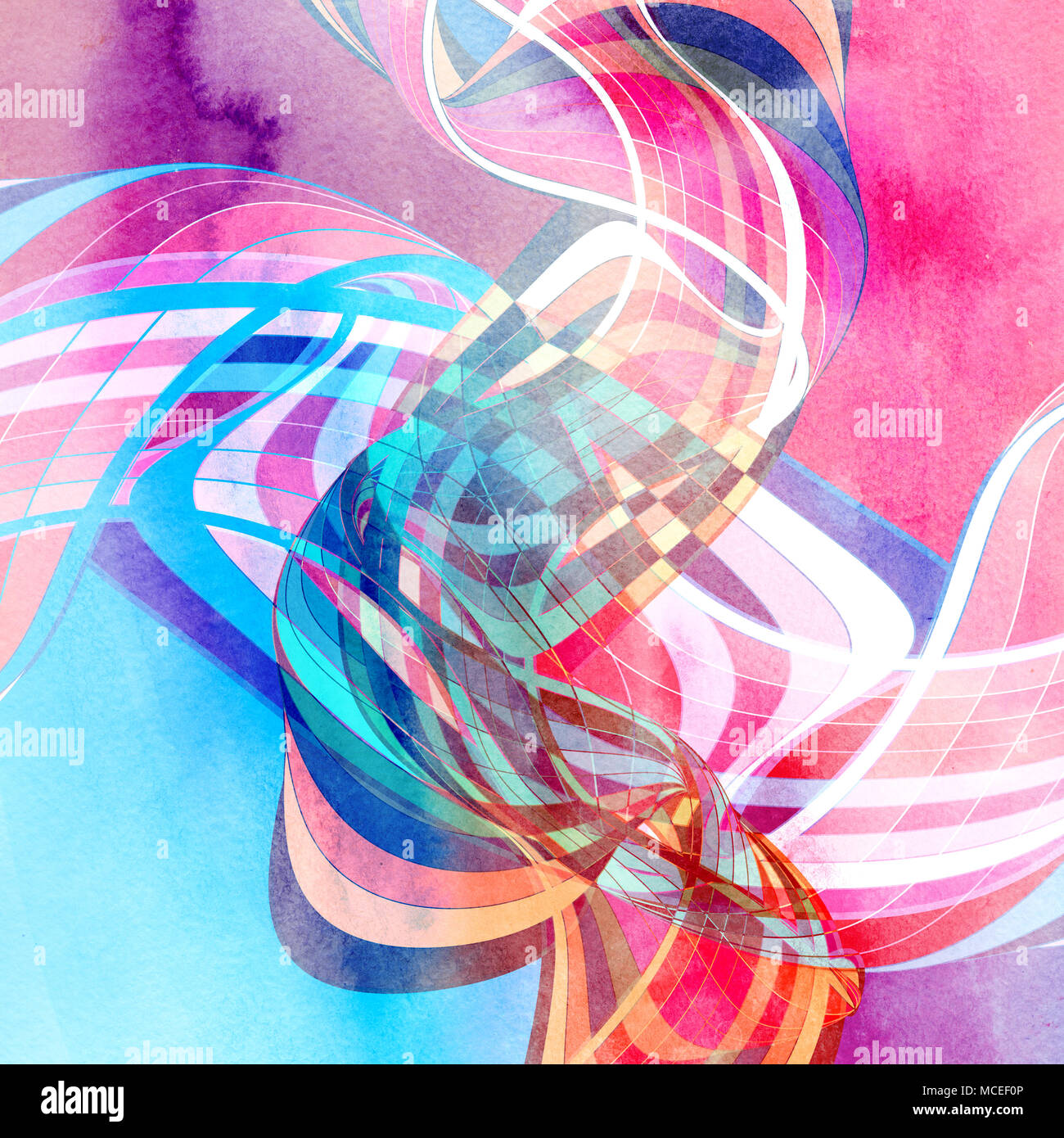 Abstract wavy elements background Stock Photo - Alamy