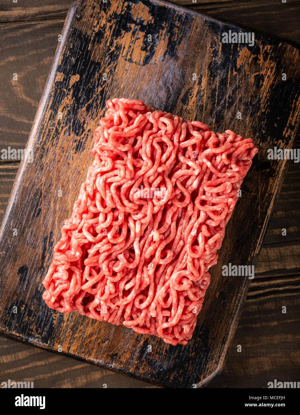 Fresh raw beef minced meat Stock Photo - Alamy