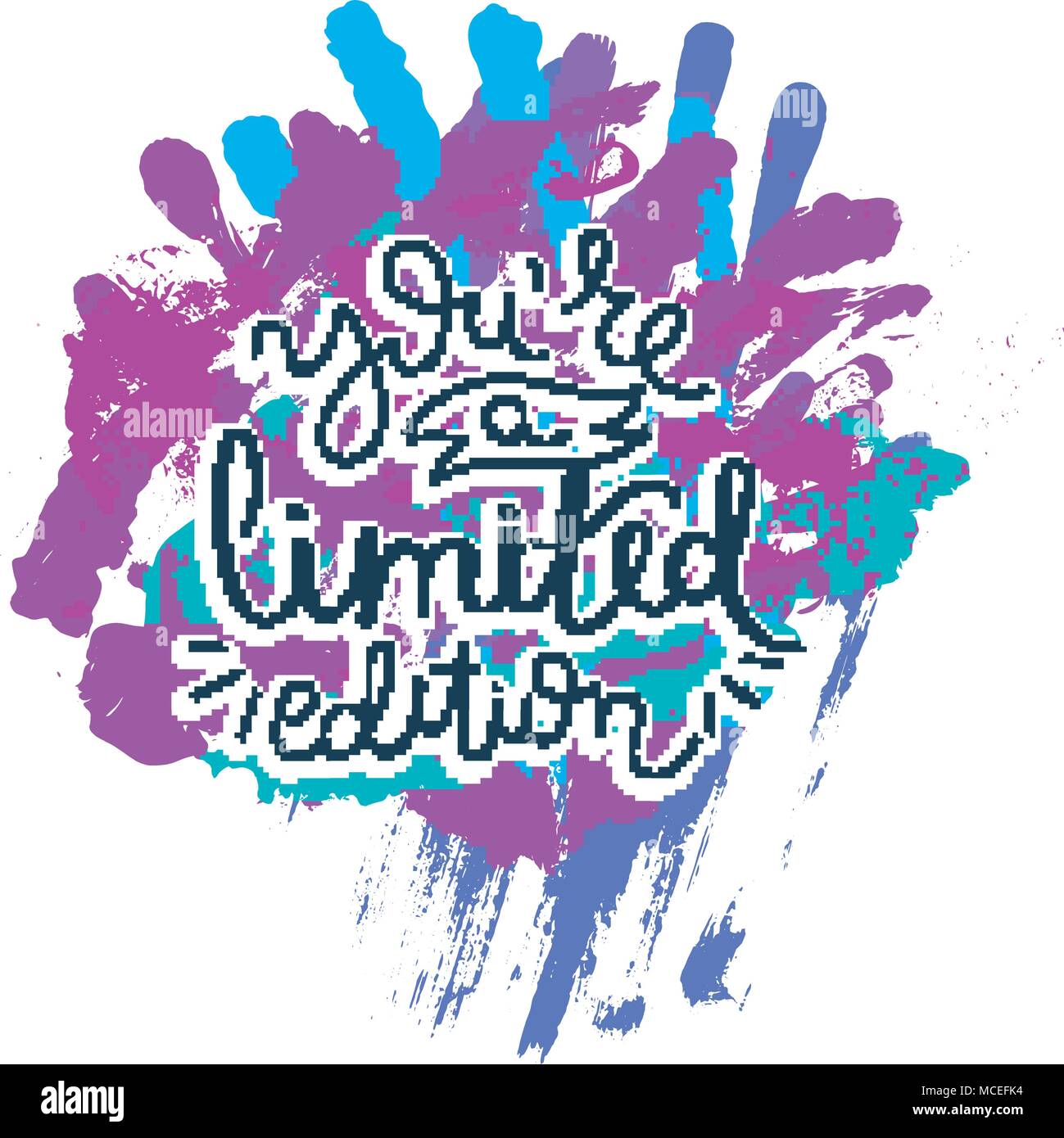 You are a limited edition. Hand drawn motivation quote. Creative vector ...
