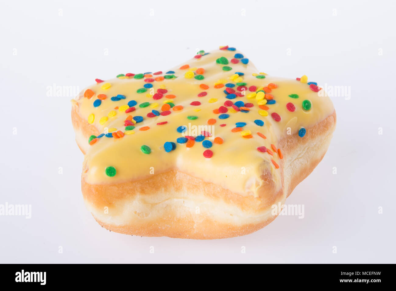 donut. star shape donut on background Stock Photo - Alamy