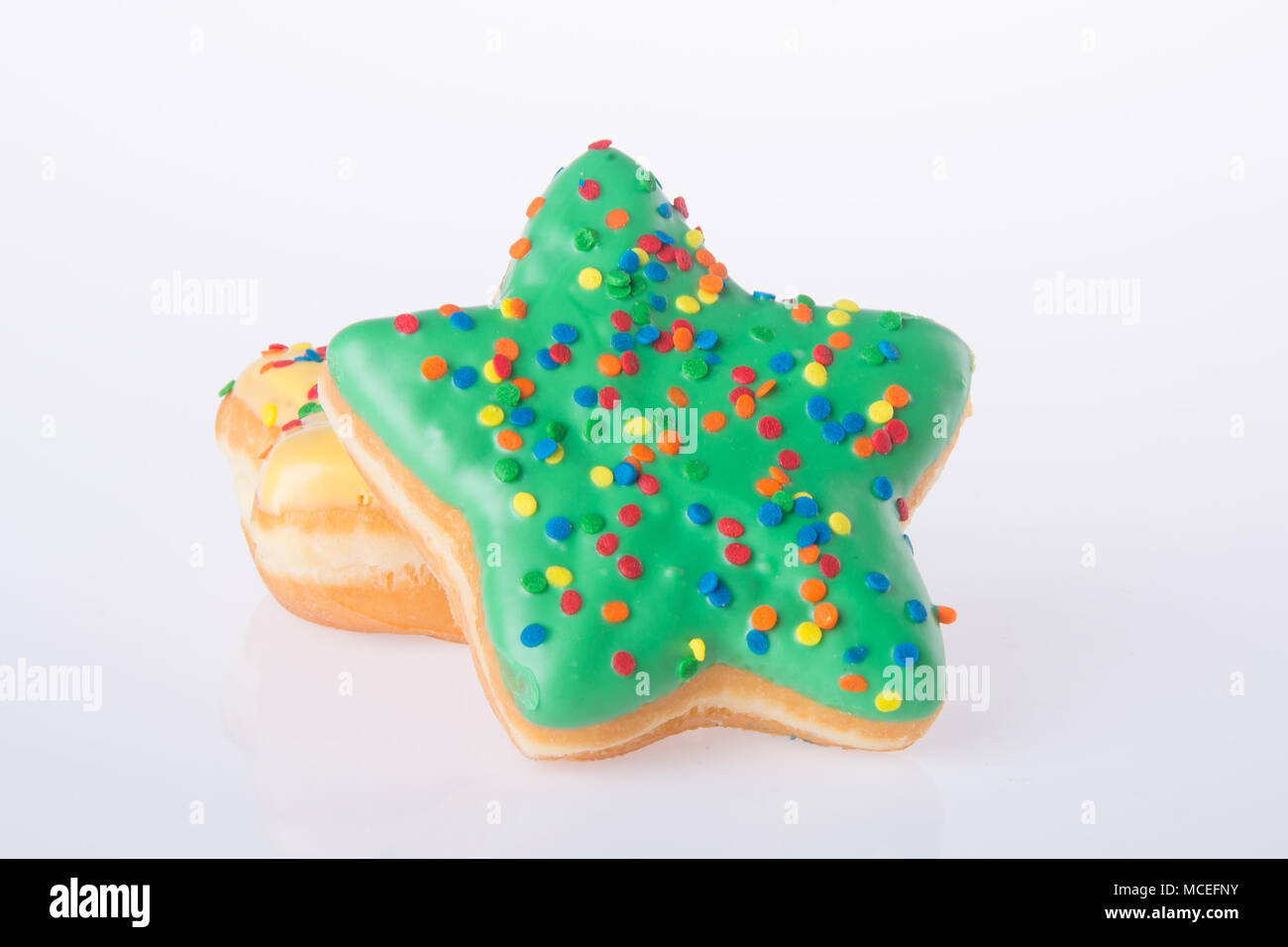 donut. star shape donut on background Stock Photo - Alamy