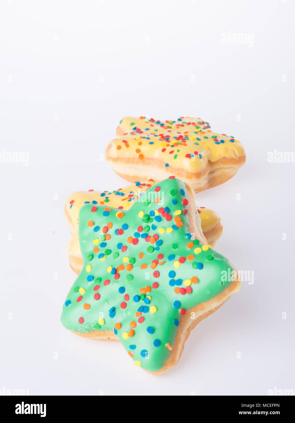 donut. star shape donut on background Stock Photo - Alamy
