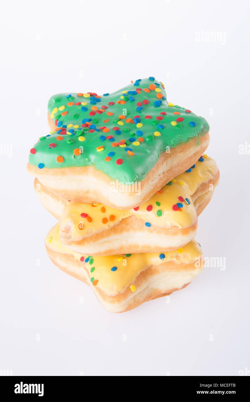 donut. star shape donut on background Stock Photo - Alamy