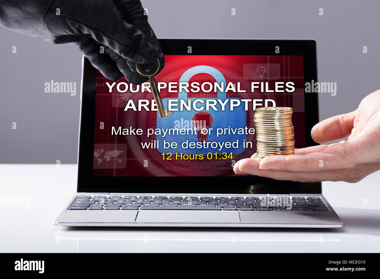 Hacker hand hi-res stock photography and images - Alamy