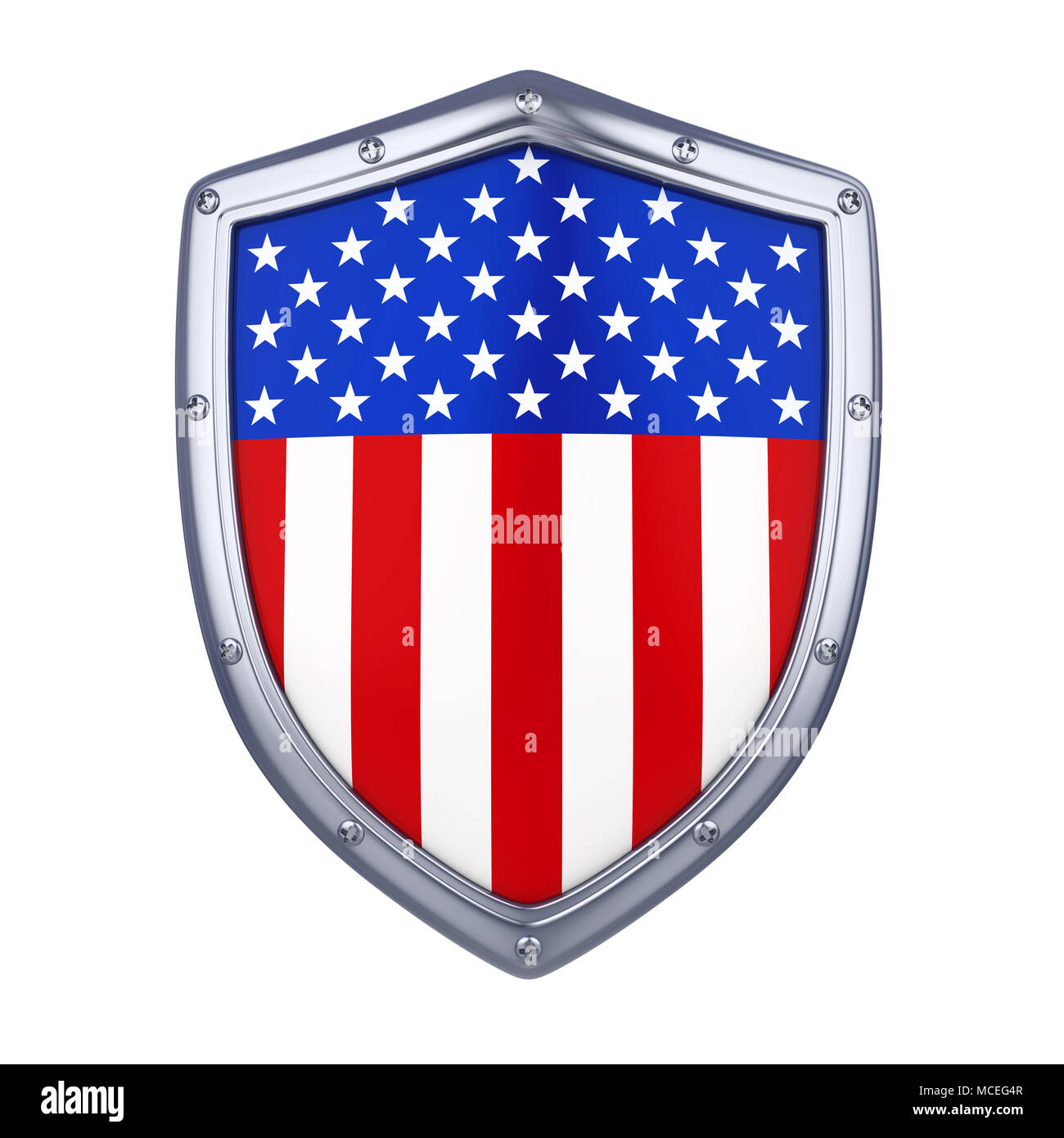 United States Flag Shield Isolated Stock Photo - Alamy