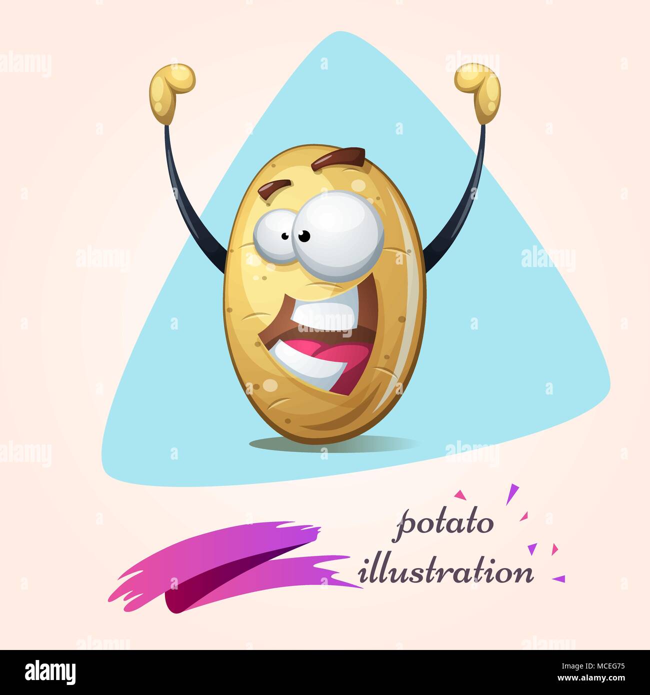 Cartoon potato hi-res stock photography and images - Alamy