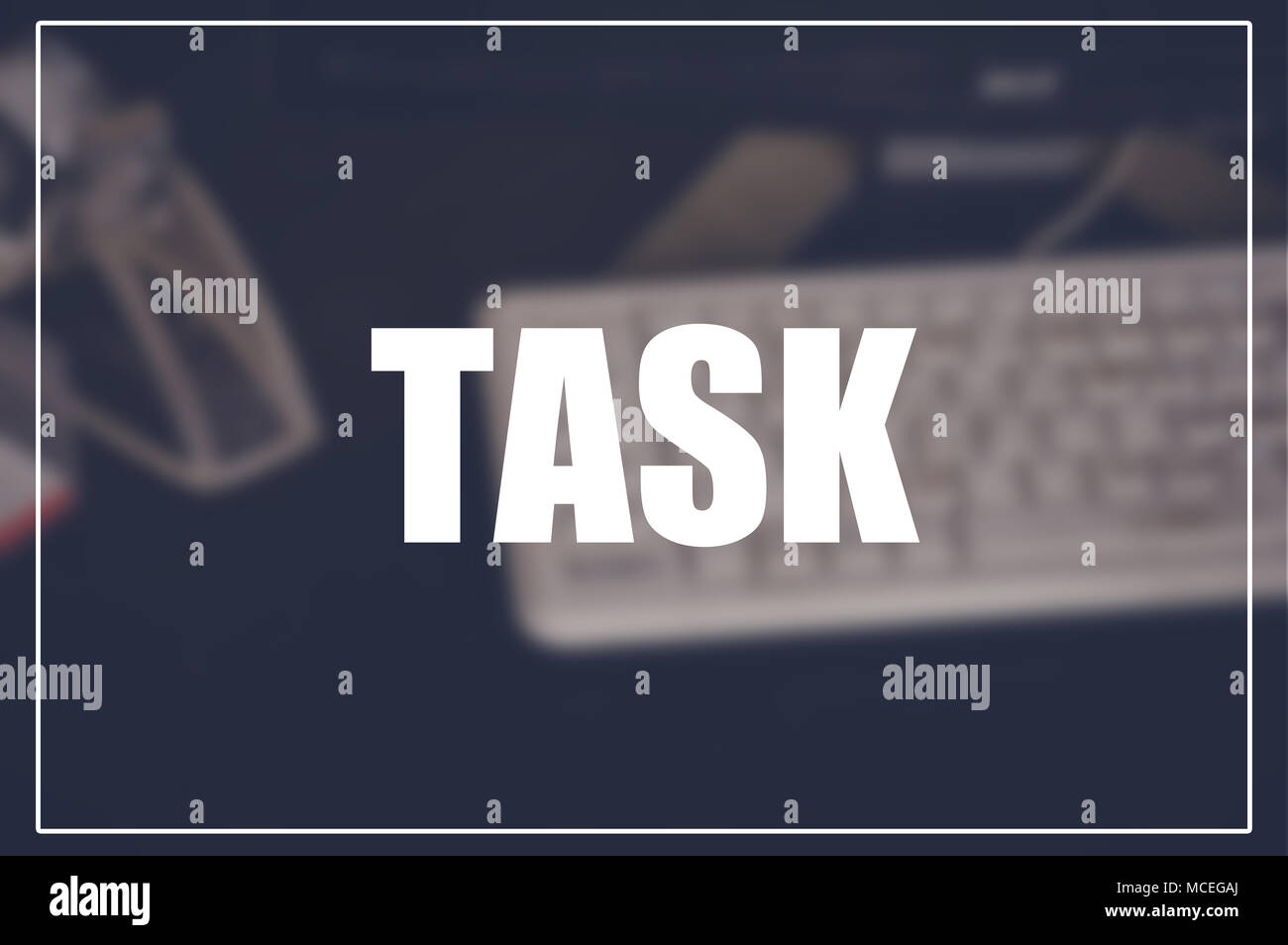 Task word hi-res stock photography and images - Alamy