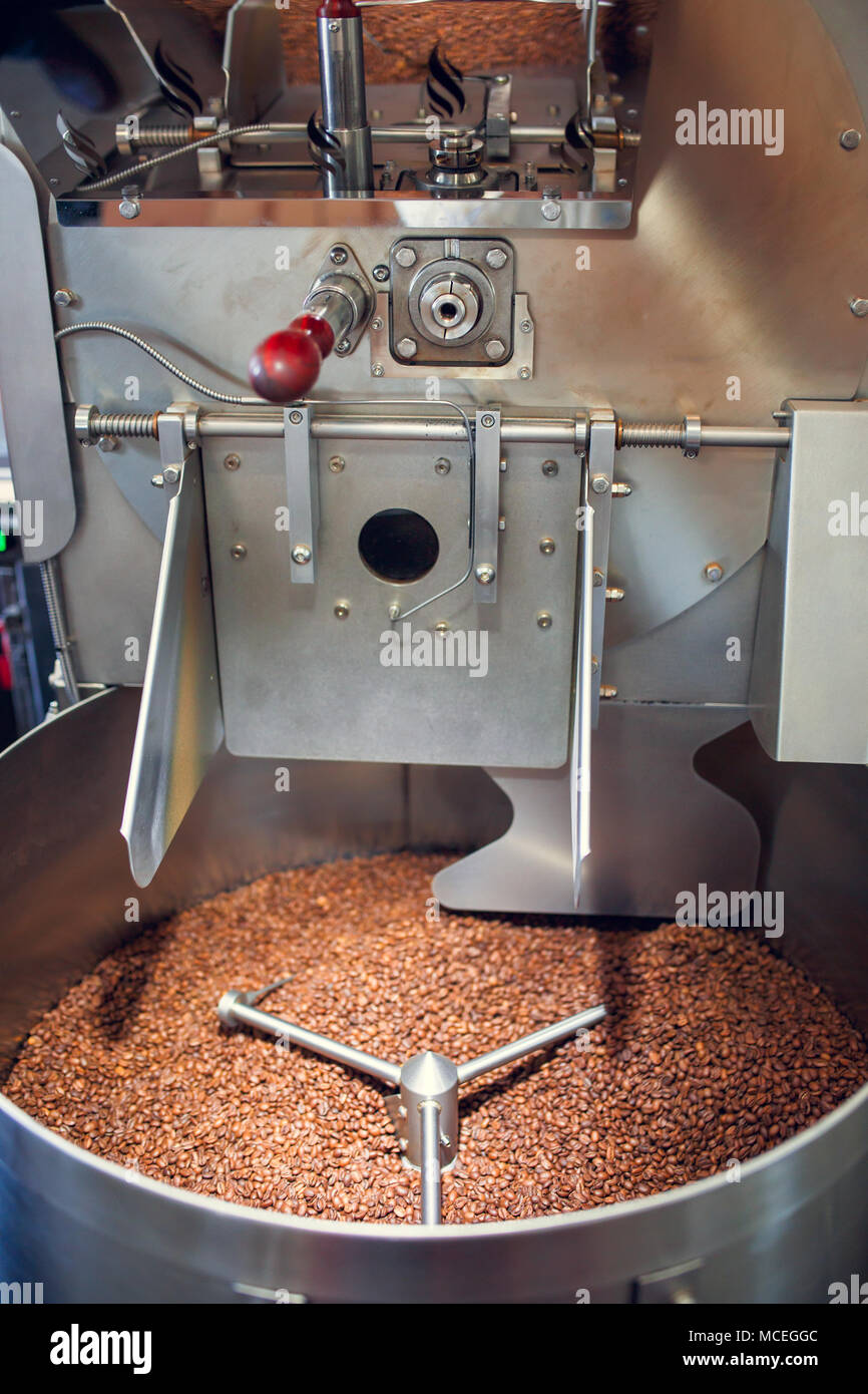 Photo of machine for roasting coffee Stock Photo - Alamy