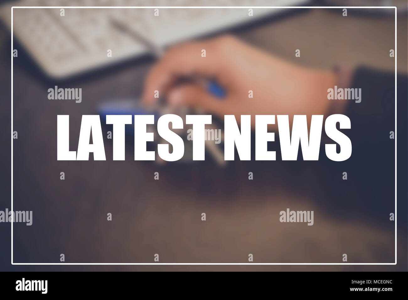 Latest word hi-res stock photography and images - Alamy