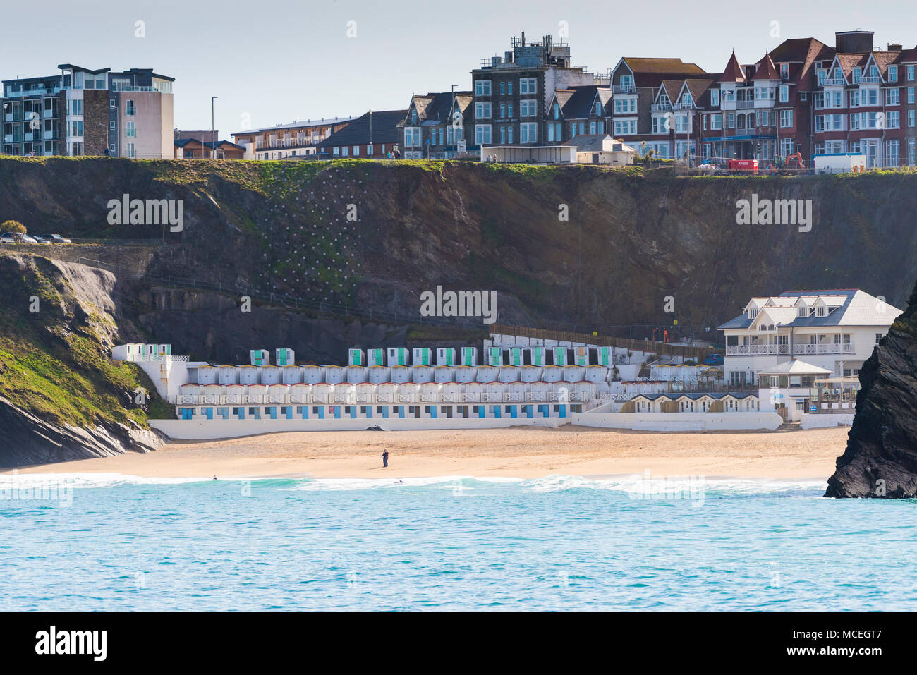 Tolcarne Beach in Newquay Cornwall Stock Photo - Alamy