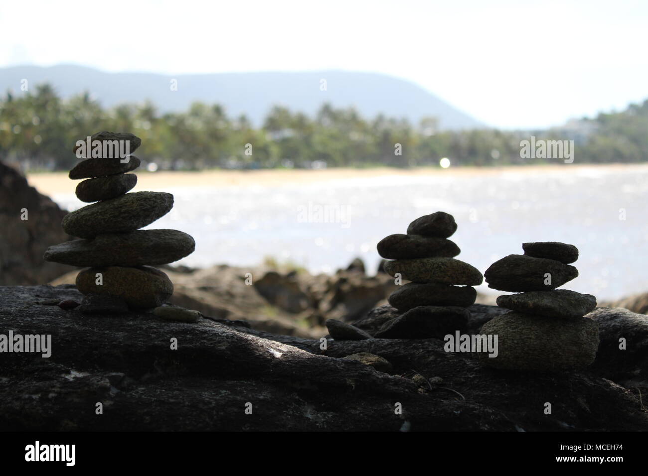 rock stacks on the beach in Australia Stock Photo - Alamy