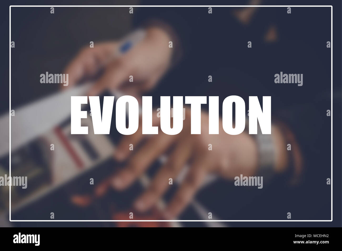 Evolution word hi-res stock photography and images - Alamy