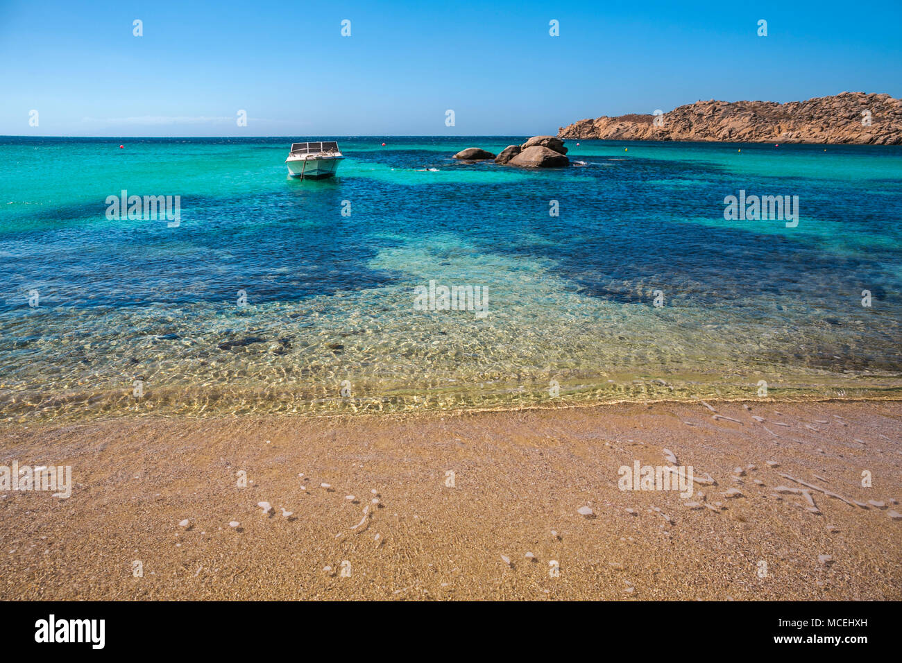 Paraga Beach. Mykonos Island. Ciclades Islands. Greece Stock Photo - Alamy