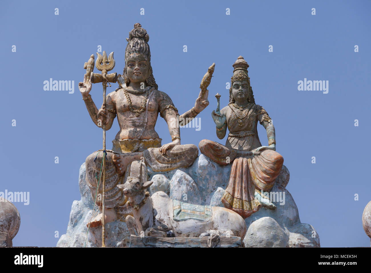 Asia, India, Tamil Nadu, Tirundhuthevankudi, Sri Karkadeswarar Temple ...