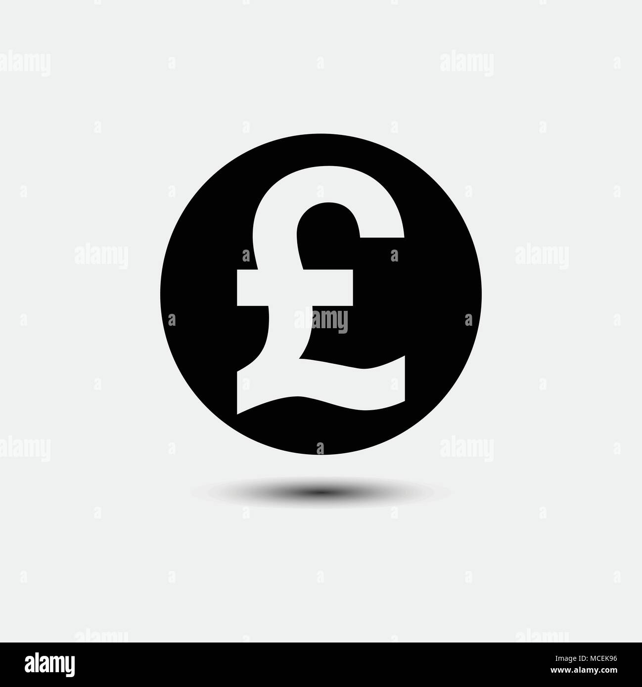 Pound currency icons. money icon. Vector illustration Stock Vector ...