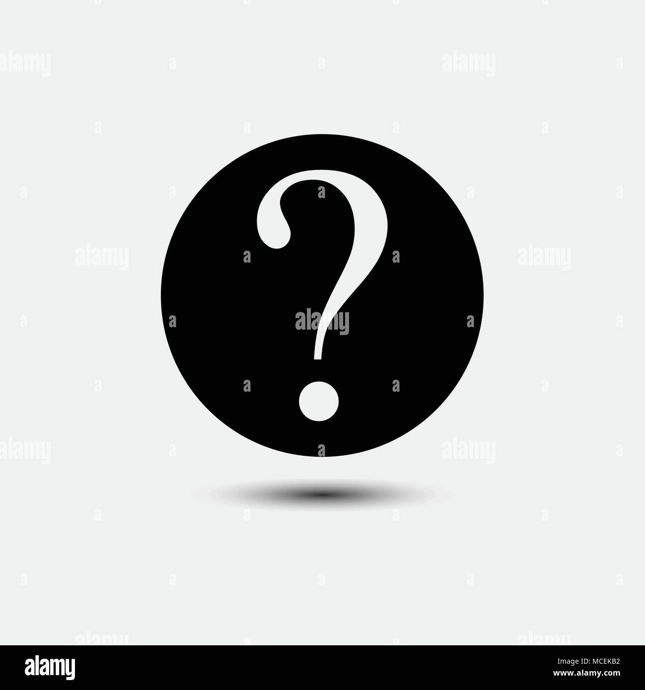 Question mark sign icon, vector illustration. Glyph design style Stock ...