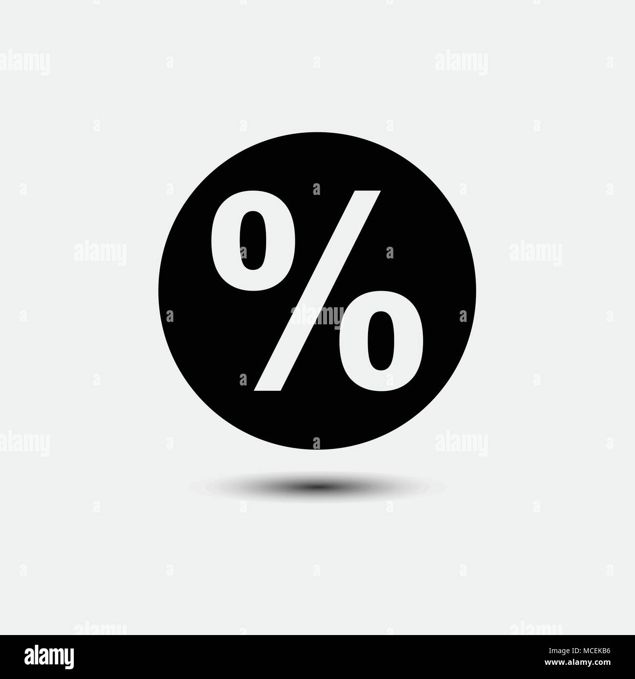 percent icon vector, flat design best vector icon Stock Vector Image ...