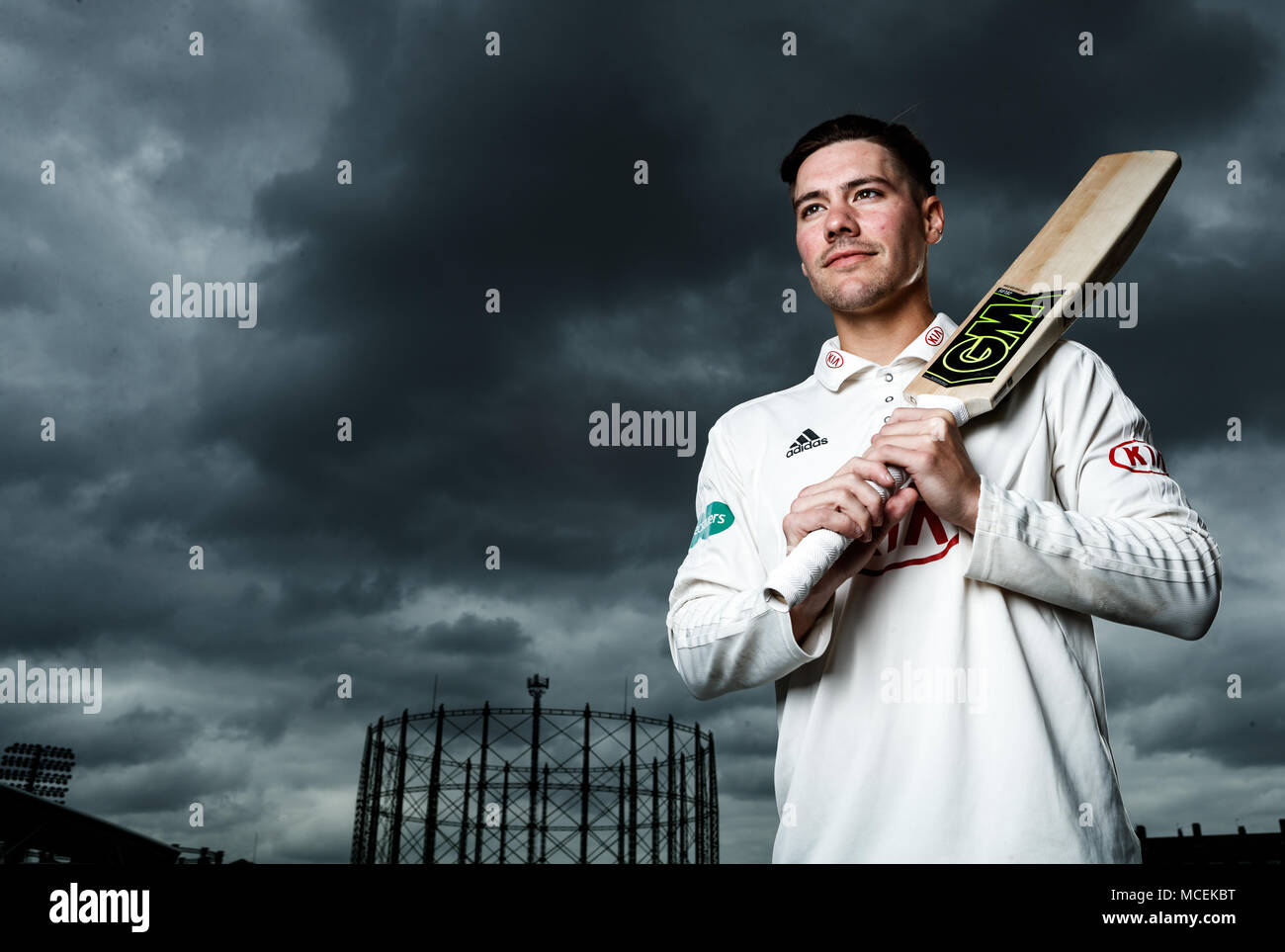 Surrey captain Rory Burns poses for a photograph following the media ...