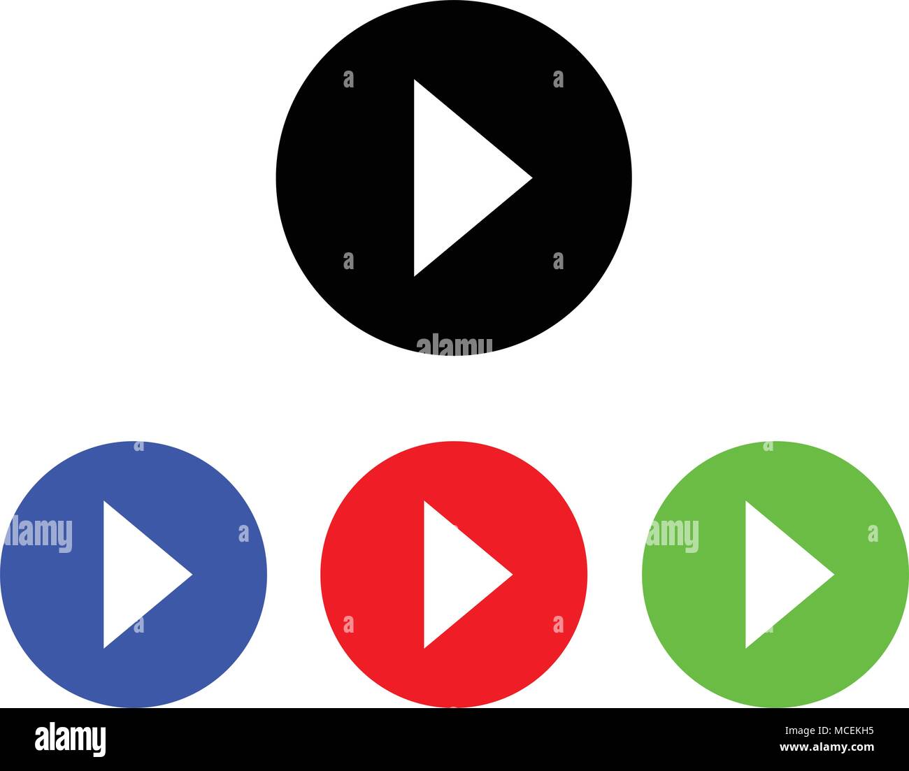 play icon vector isolated. Vector illustration. Web icon Stock Vector ...