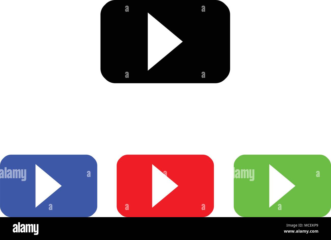 play icon vector isolated. Vector illustration. Web icon Stock Vector ...