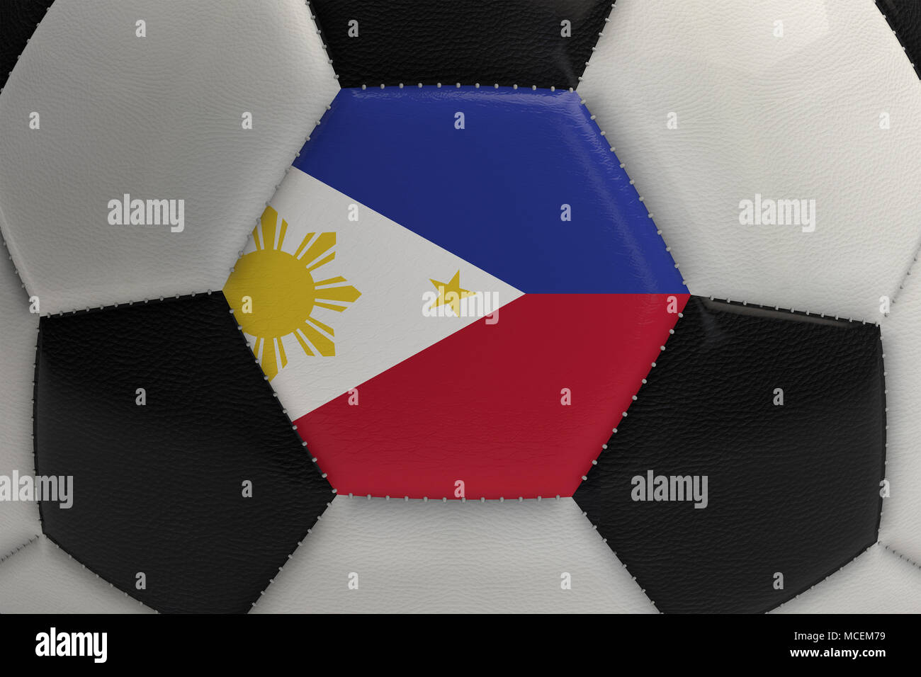 Philippines flag soccer ball background hi-res stock photography and ...