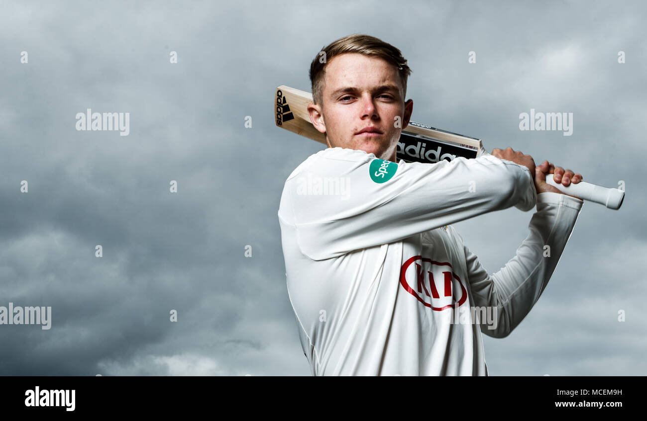 Surrey's Sam Curran poses for a photograph following the media day at ...