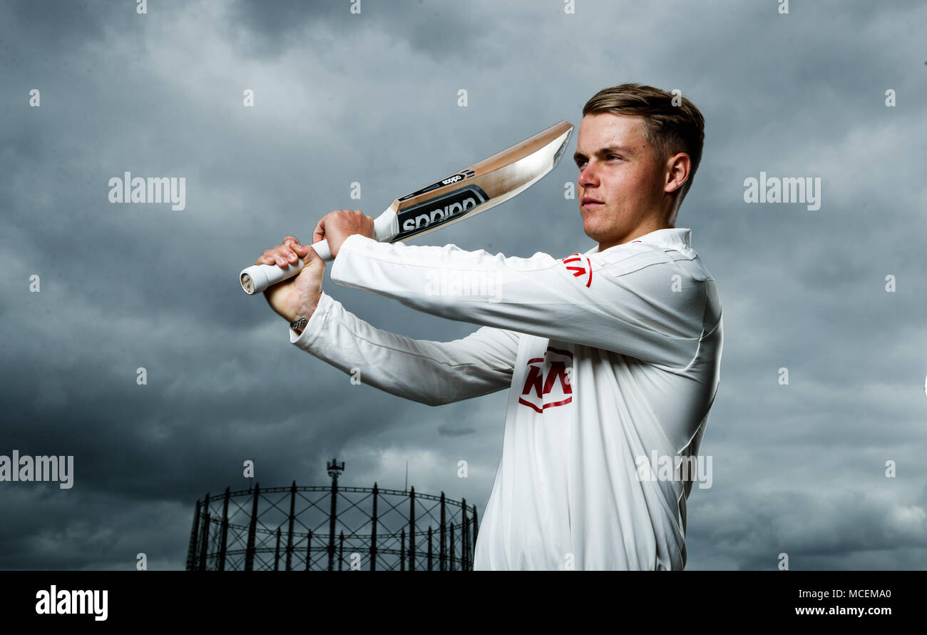 Surrey's Sam Curran poses for a photograph following the media day at ...