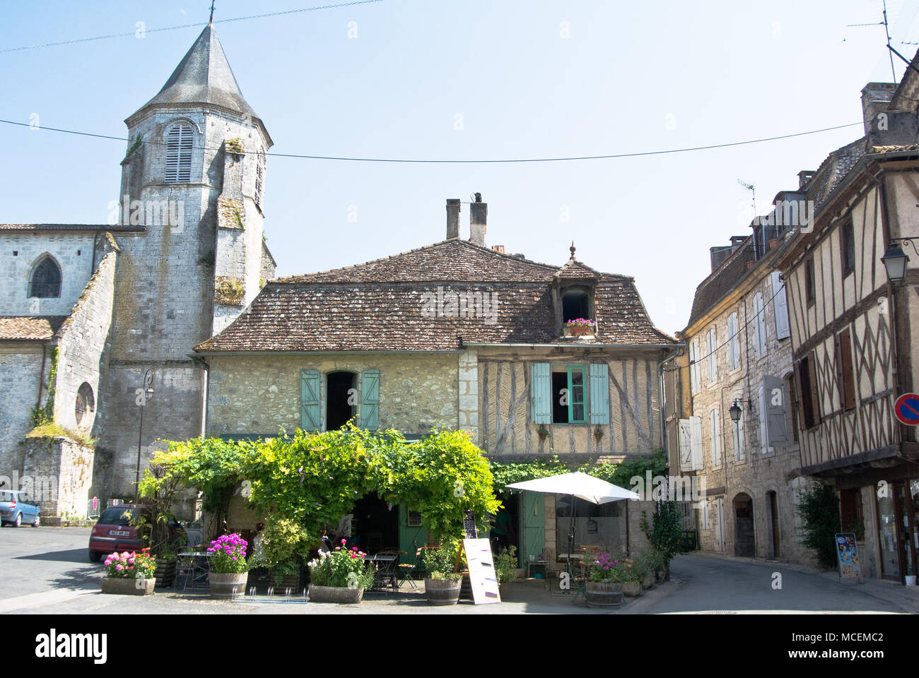 The picturesque town of Issigeac, France Stock Photo - Alamy