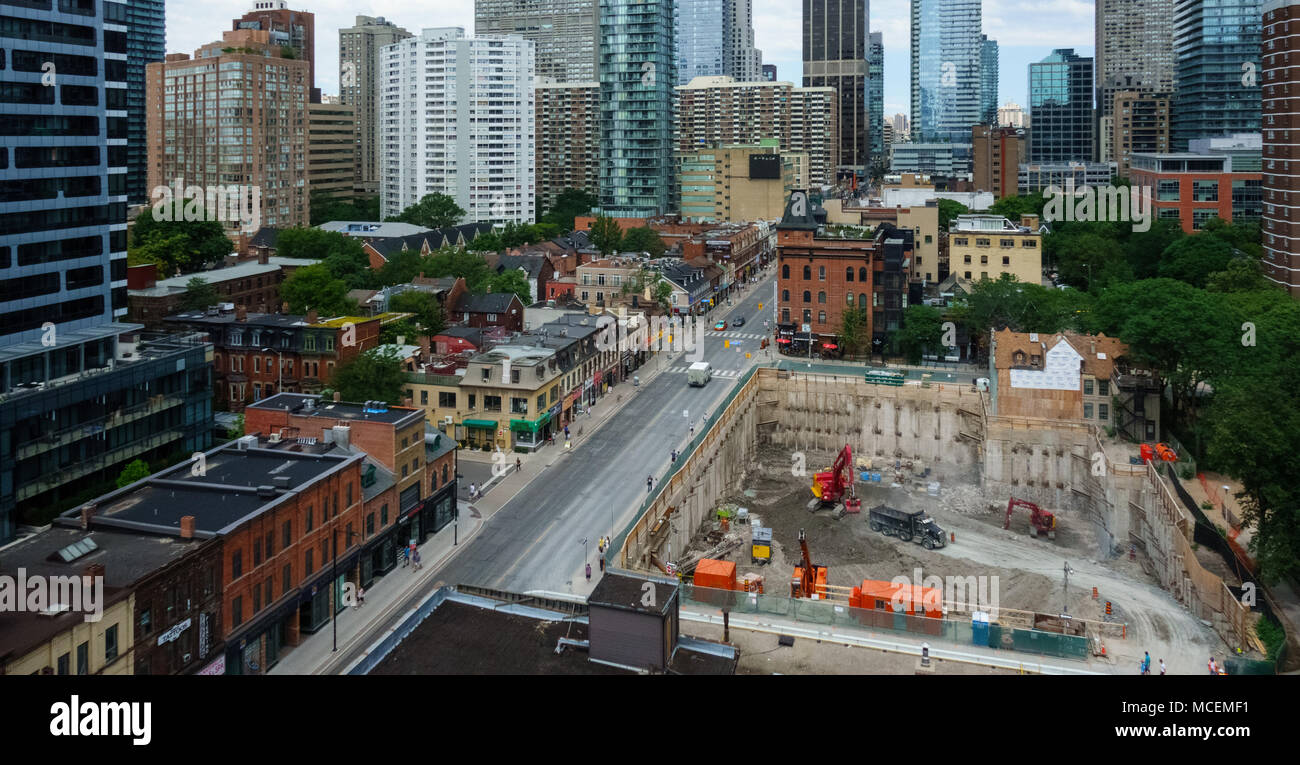 Construction site and cityscape, Toronto, Canada Stock Photo - Alamy