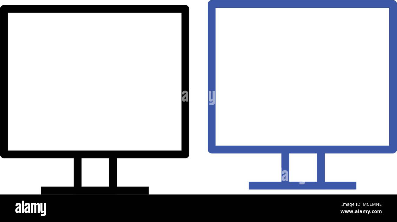 monitor vector icon, Vector EPS 10 illustration style Stock Vector ...