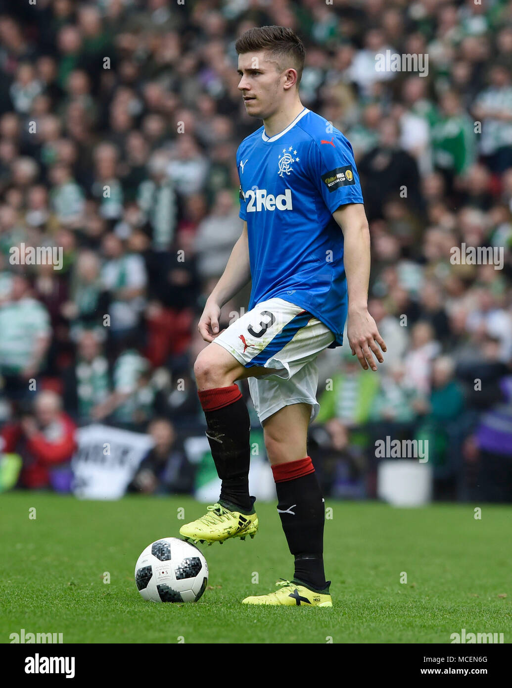 Rangers' Declan John during the William Hill Scottish Cup semi final ...