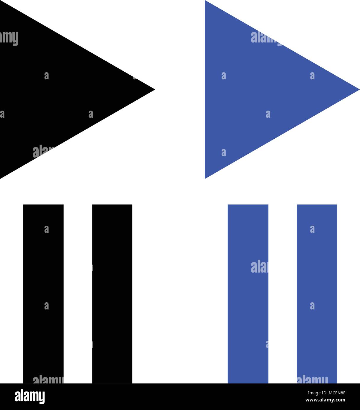 Play pause stop icons Stock Vector Images - Alamy