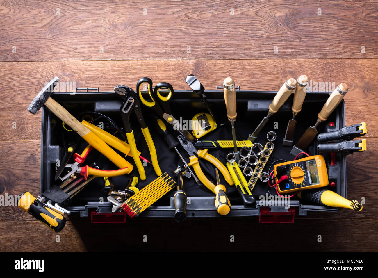 Yellow tools hi-res stock photography and images - Alamy