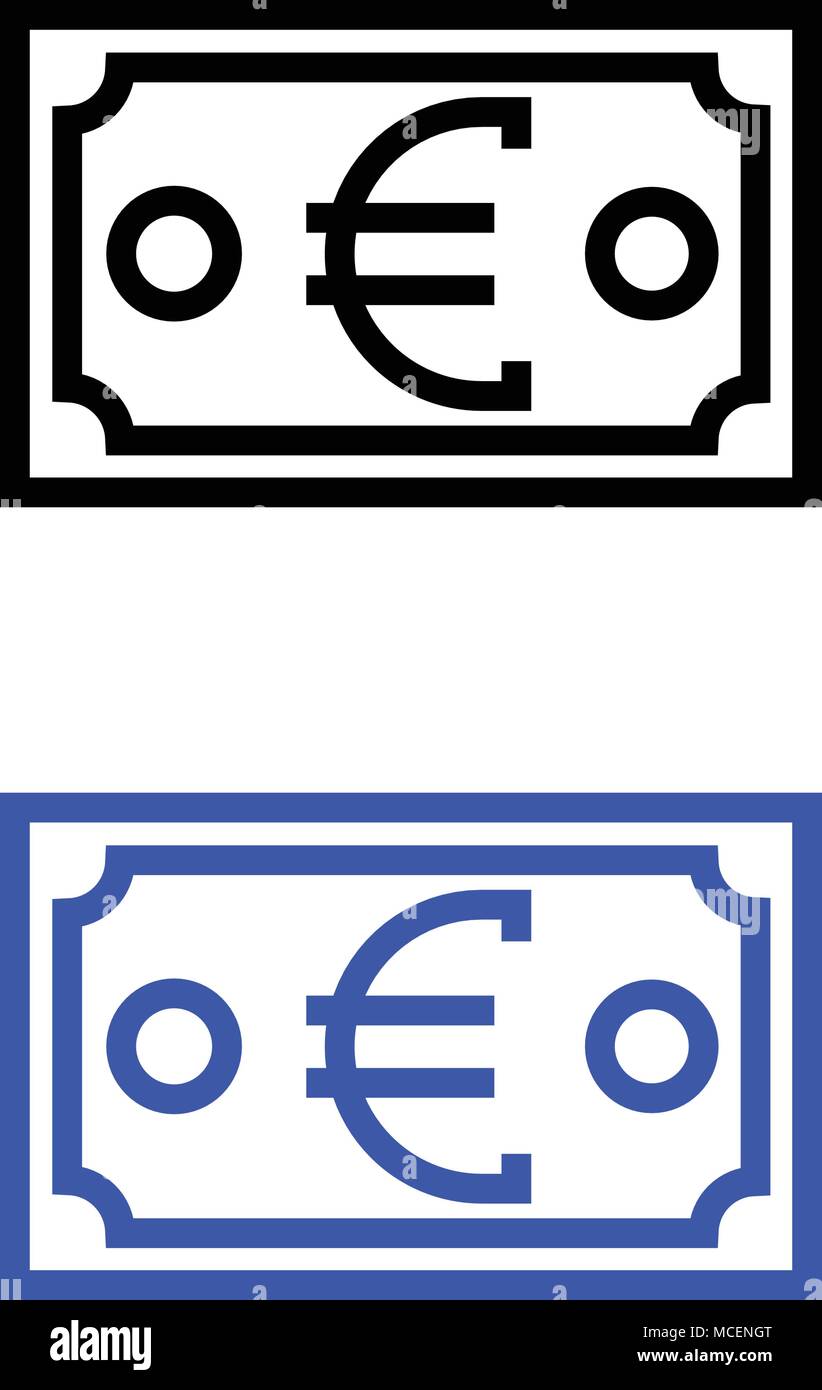Euro bill us bill Stock Vector Images - Alamy
