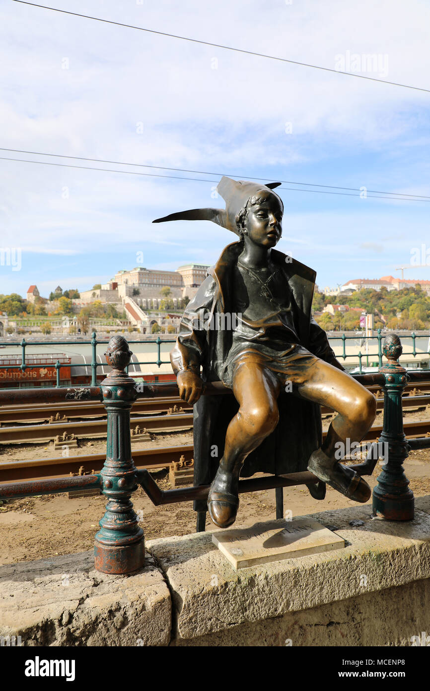 Little Princess Statue in Budapest Hungary Stock Photo - Alamy