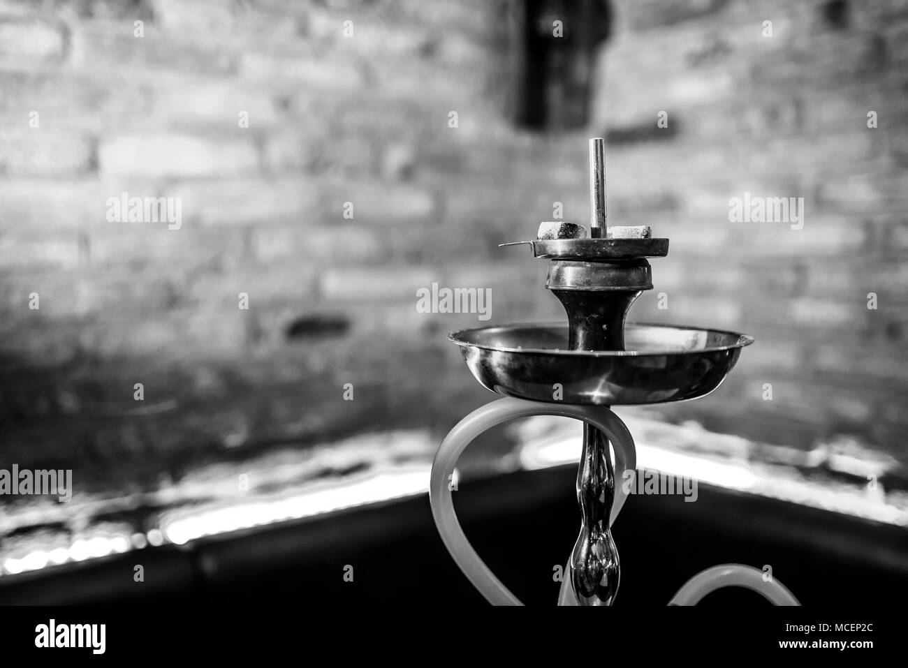 Shisha Hookah Pipes in a Lounge Bar Stock Photo - Alamy